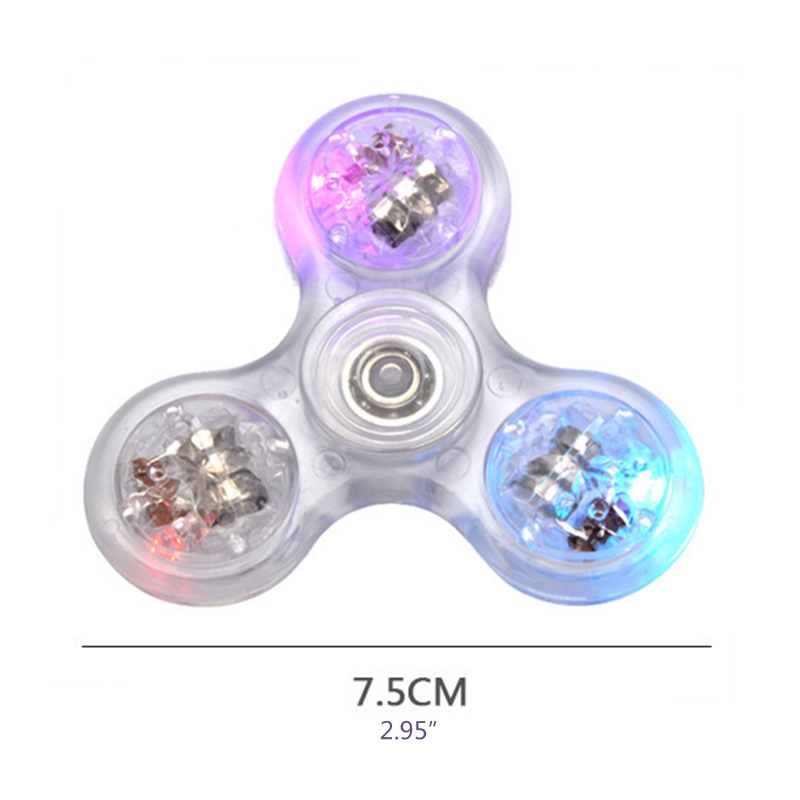 (New) Fidget Spinner Hand Top Spinners Glowing Fidget Spinner LED Light ...