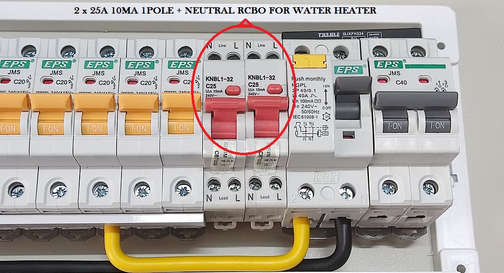 DB BOX SET WITH EPS 2P MAIN MCB / 2P 40A / 63A 100MA RCCB/ELCB/6A/10A ...