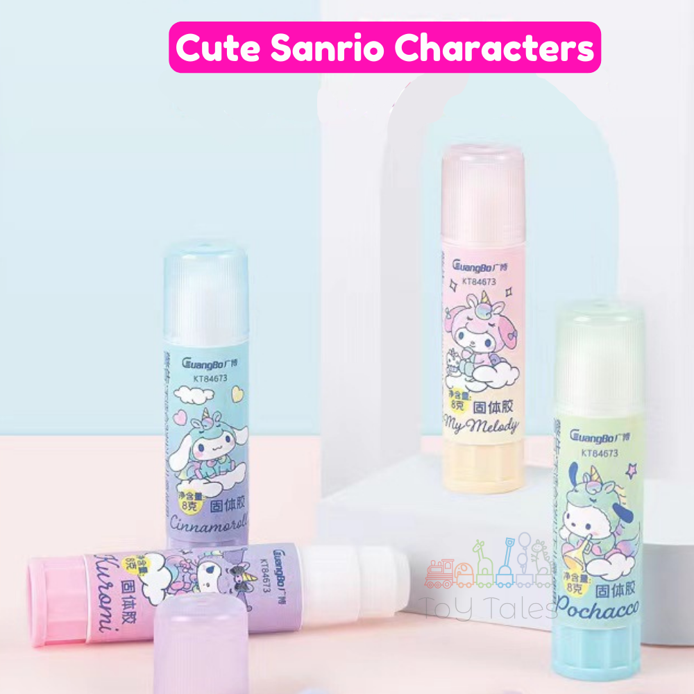 ToyTales 🍭 SANRIO SCHOOL SUPPLIES Stationery [ GLUE STICK ] 🍭 Kids Cute ...
