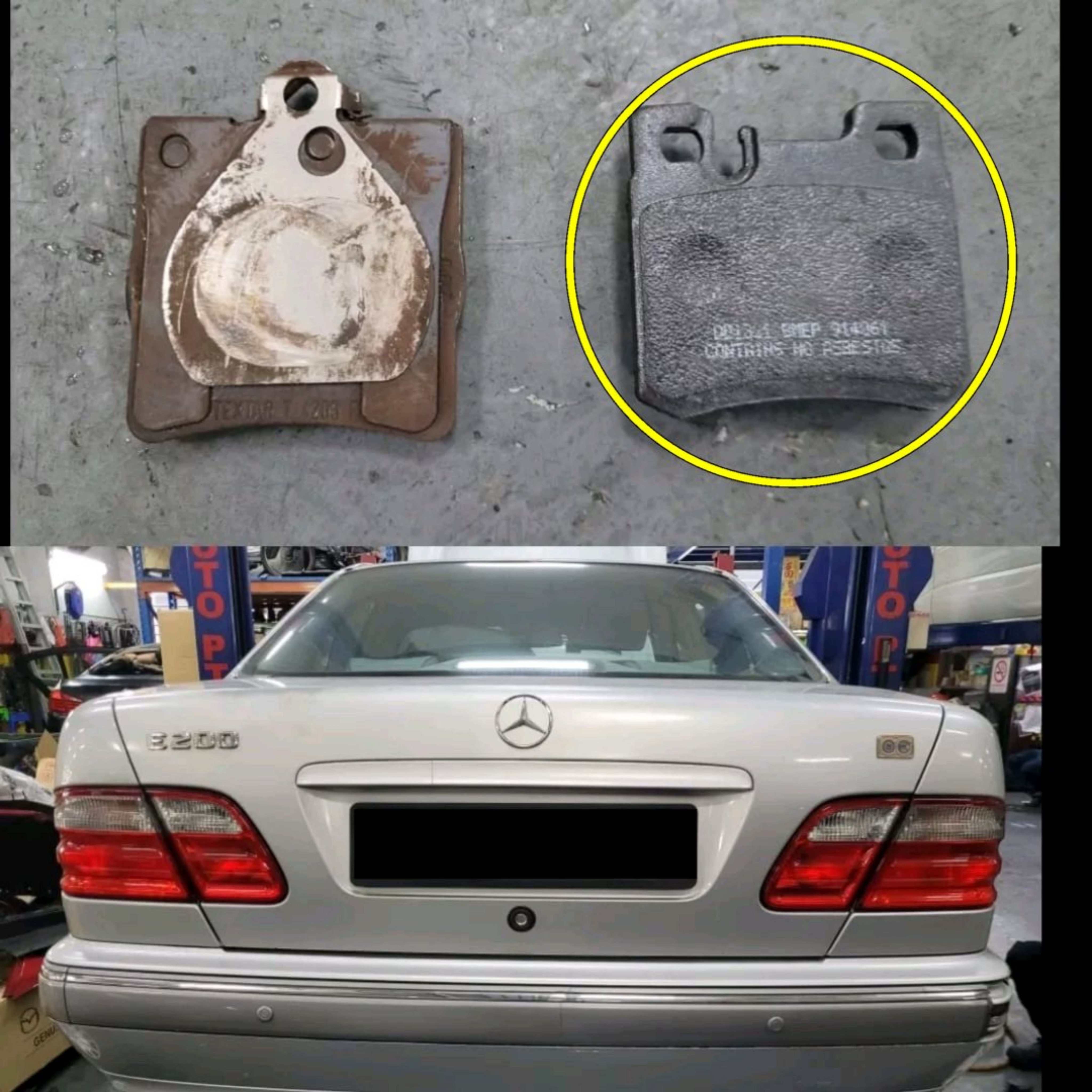 Mercedez-Benz W210 E200 E230 E280 Rear Bendix Brake Pad - DB1321 ...