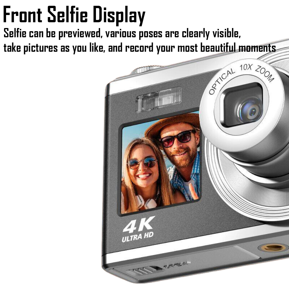 FOTO DC403 4K High-Definition Digital Student Retractable Lens Camera ...