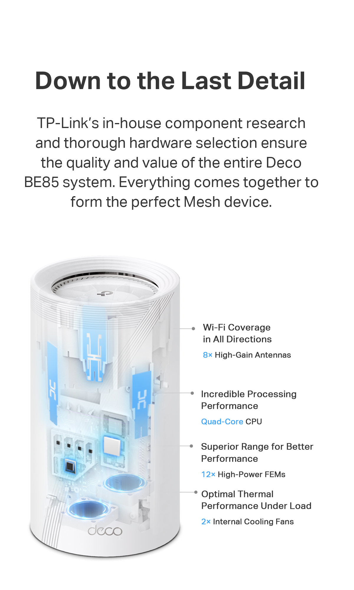 TP-Link BE22000 WiFi 7 Tri-Band Whole Home AI-Driven Mesh Wifi Router ...