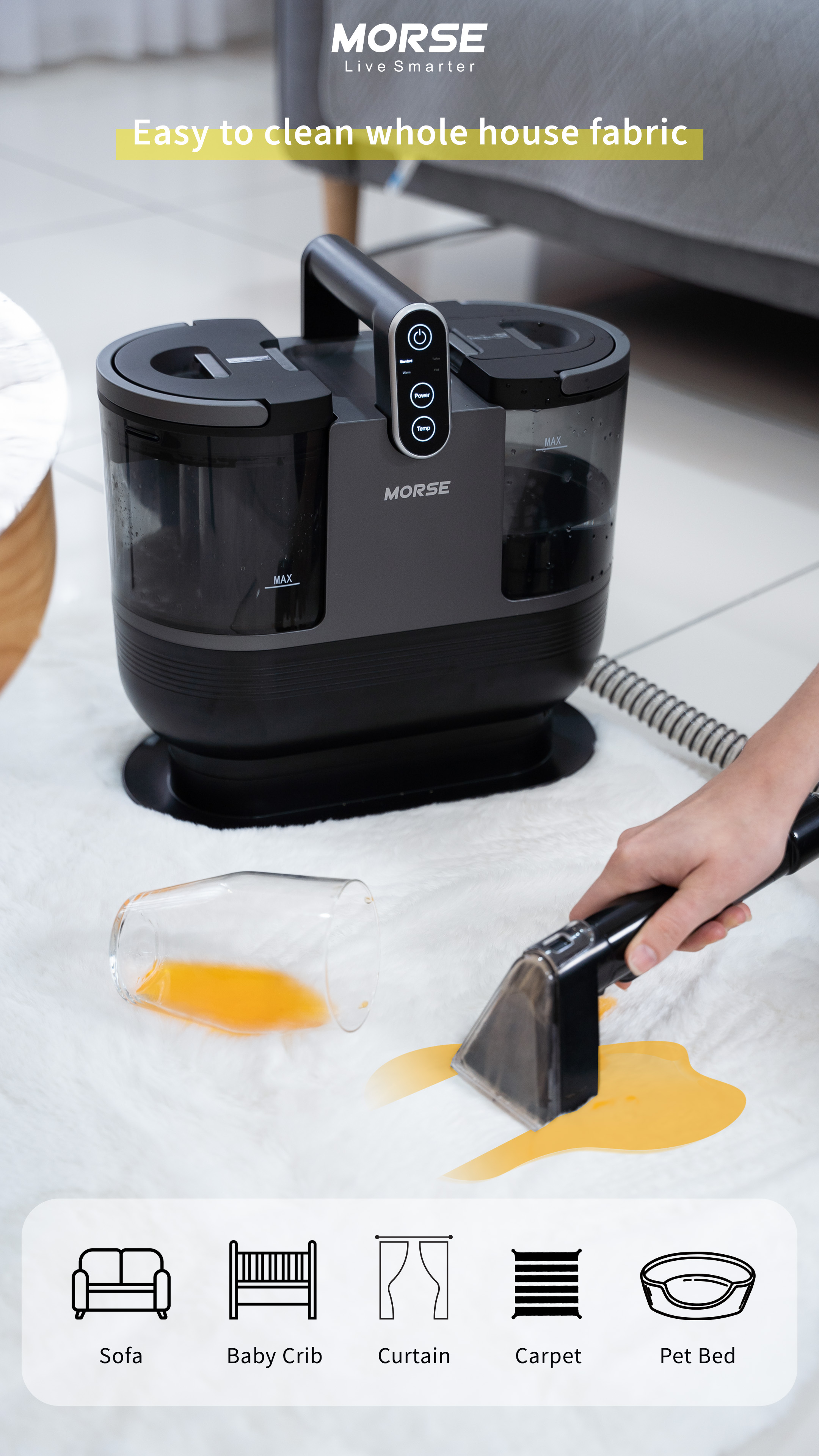 Morse Fabric Washer Vacuum G3 | Shopee Malaysia