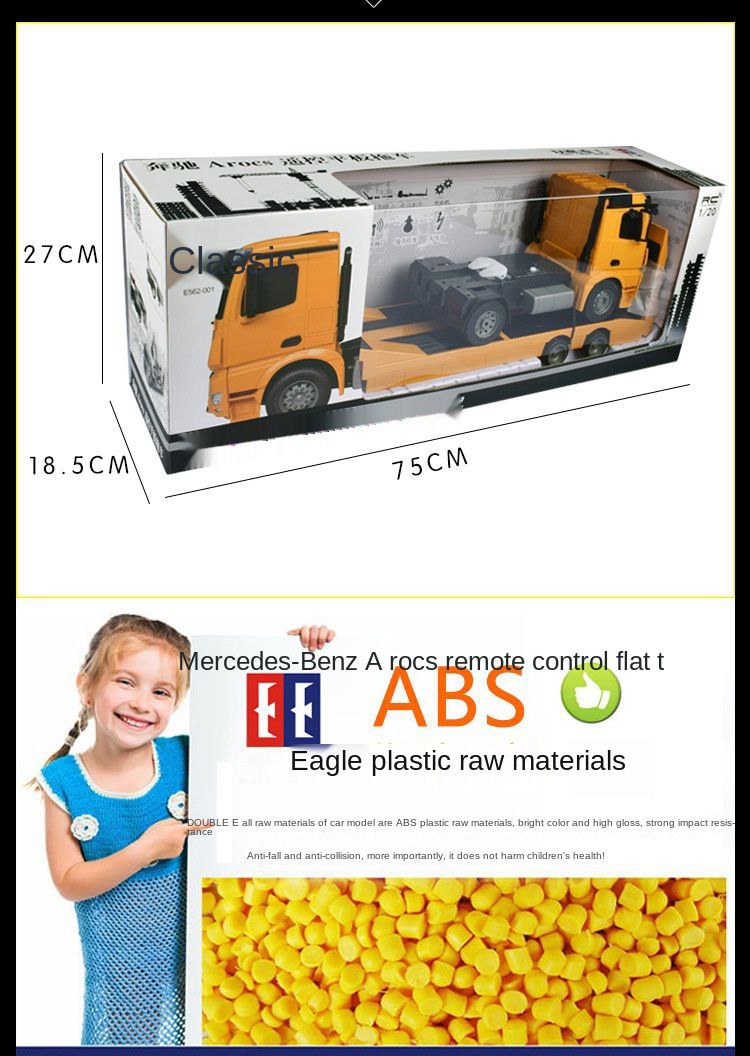 LARGE TRUCK RC MERCEDES AROCS REMOTE CONTROL LOW LOADER CONSTRUCTION ...