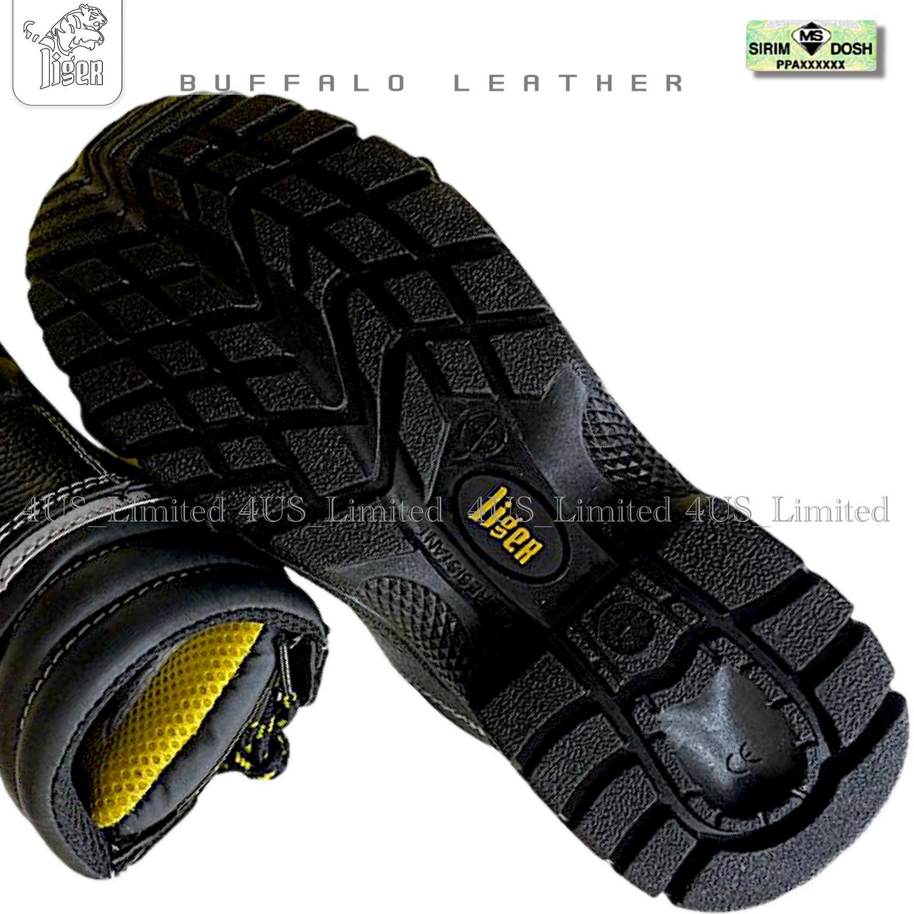 LIGER LG-99 Laces-up 6” Ankle Cut Boots (Sirim&Dosh) Kasut Safety Boots ...