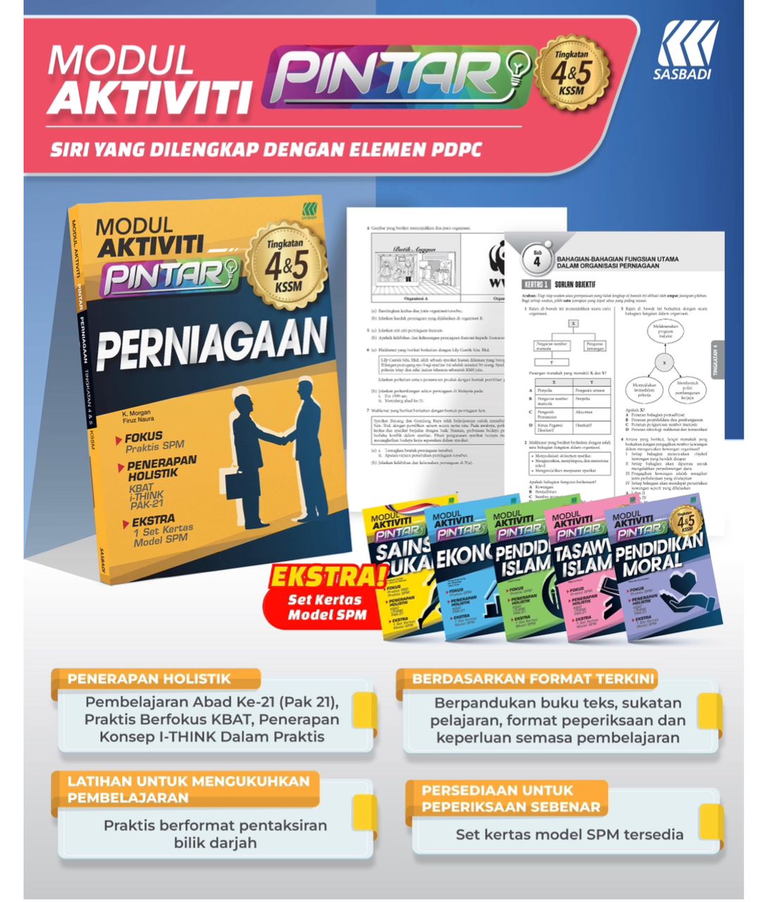 [MHD] SASBADI Buku Latihan 2024 : Modul Aktiviti Pintar SPM Tinkatan 4 & Tingkatan 5 KSSM (Edisi ...