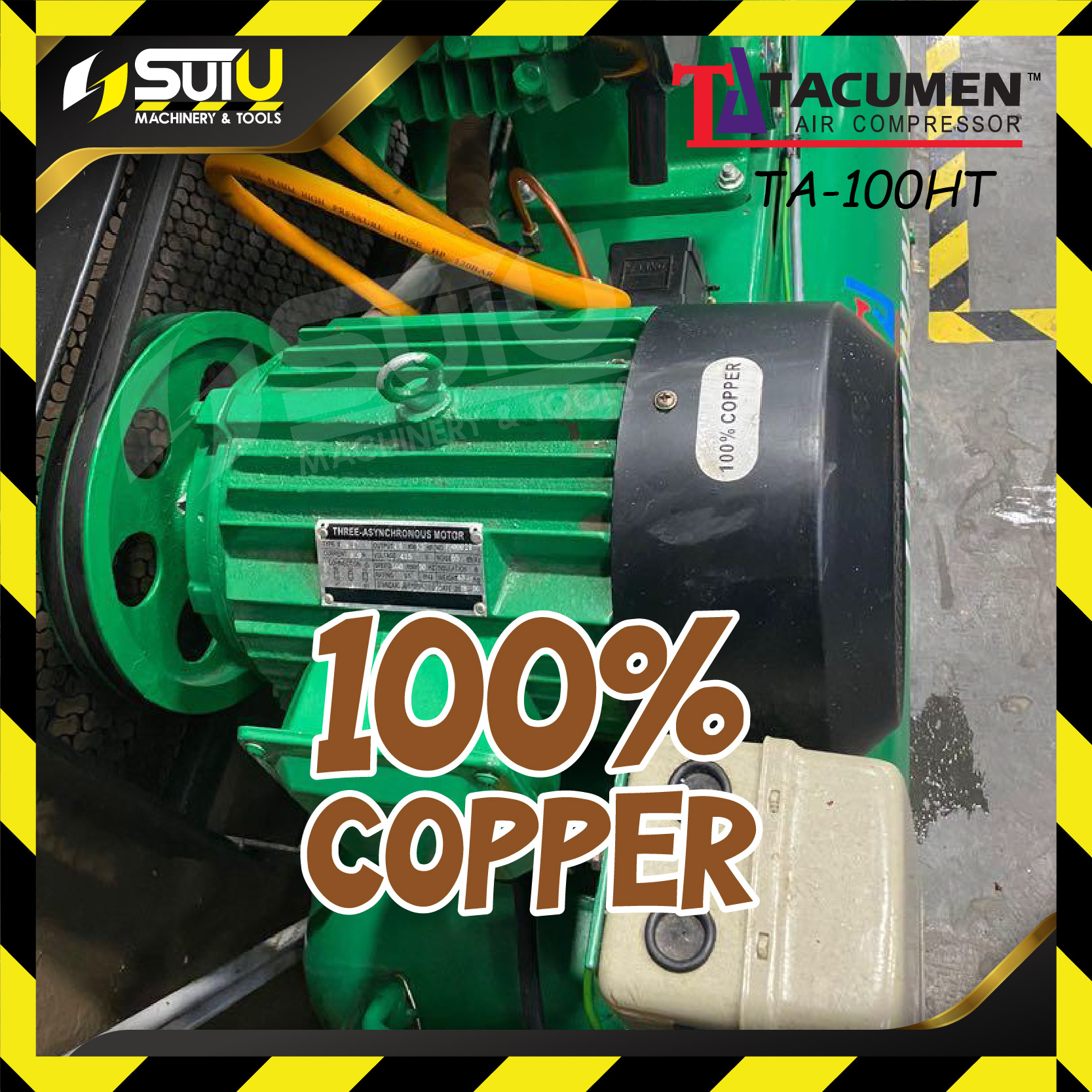 【HIGH PRESSURE】TACUMEN TA-100HT / TA100HT 300L 10HP 12.5Bar Air ...