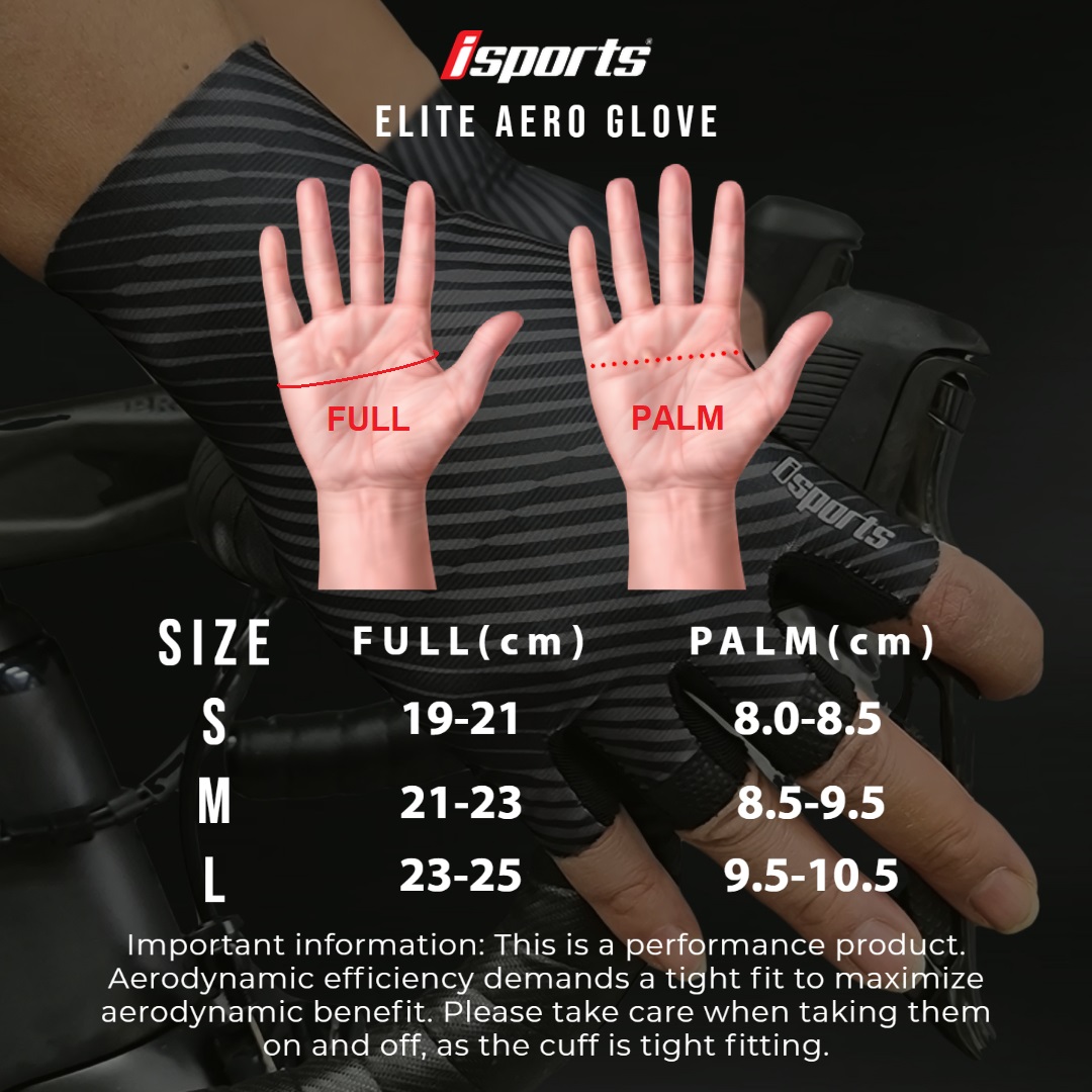 🔥Ready Stock🔥Authentic iSports Elite Aero Cycling Padded Glove Road bike RB TT Cycling Racing ...