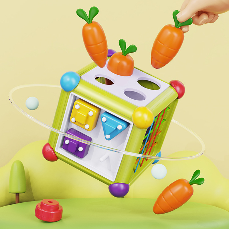 7 In 1 Shape Sorting Toy Baby Montessori Educational Toy Mainan 7 In 1 ...