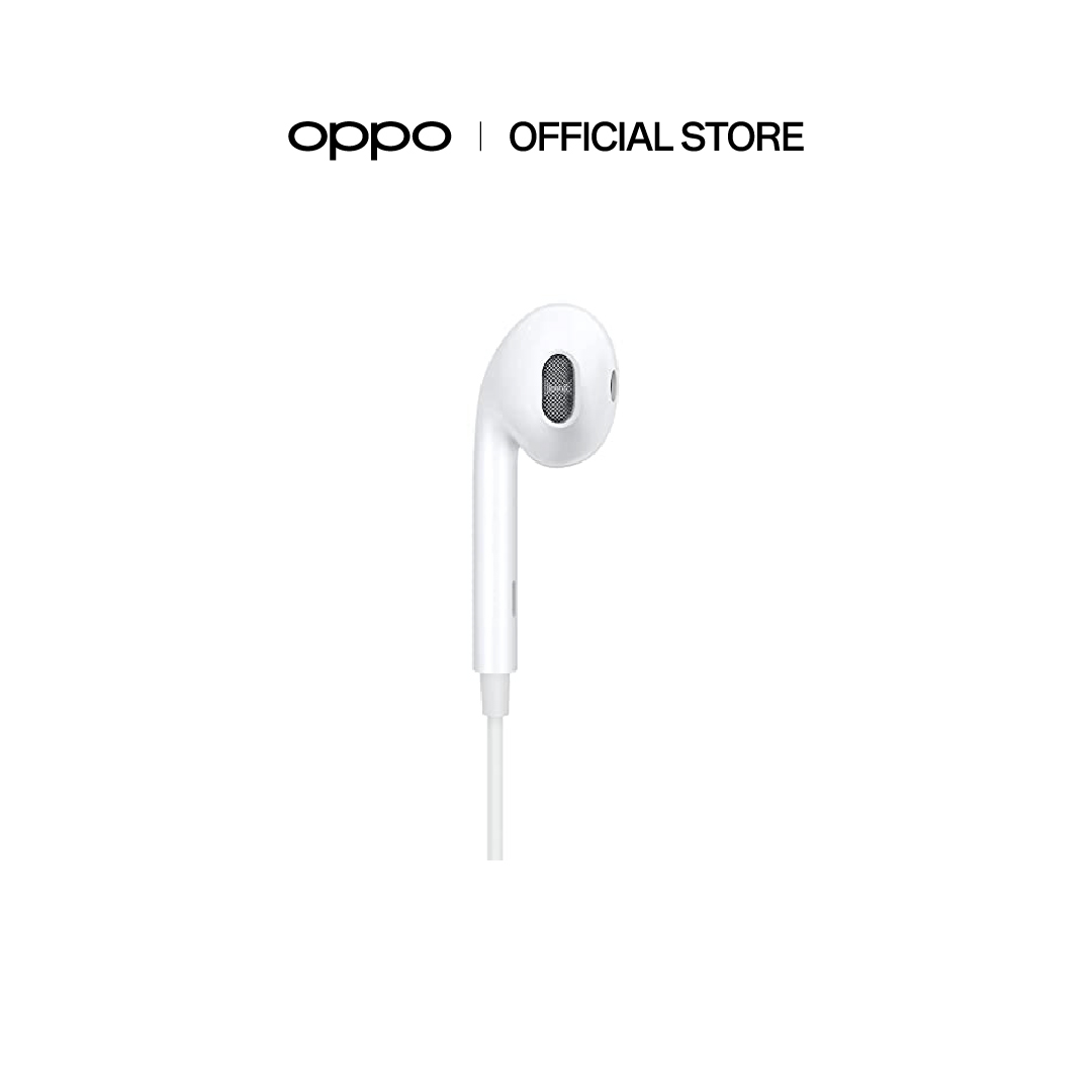 OPPO 3.5mm Stereo Jack Wired Headphone MH135 White l In-Ear Earphone ...