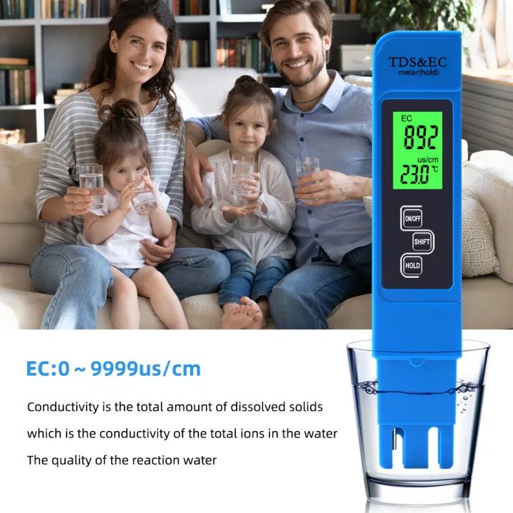 (NEW) EC METER TDS PPM Tester for hydroponic fertigasi hidroponik baja ...