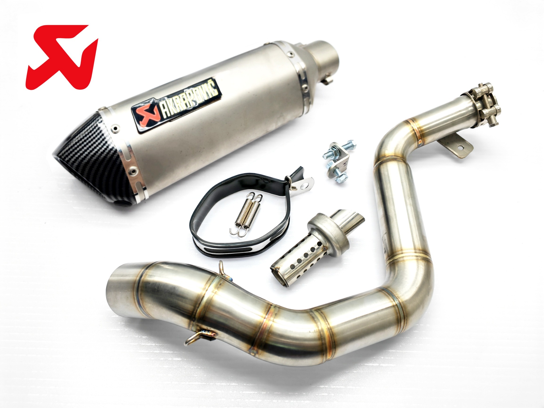 Exhaust KTM Duke 200 RC200 V1 Ekzos Tabung Muffler Akrapovic Long Slip ...