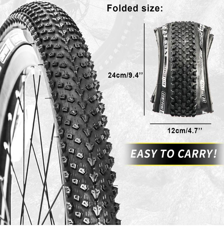 26”/27.5”/29” Tayar Lipat Basikal Mountain Bike Foldable SkinWall Tires ...