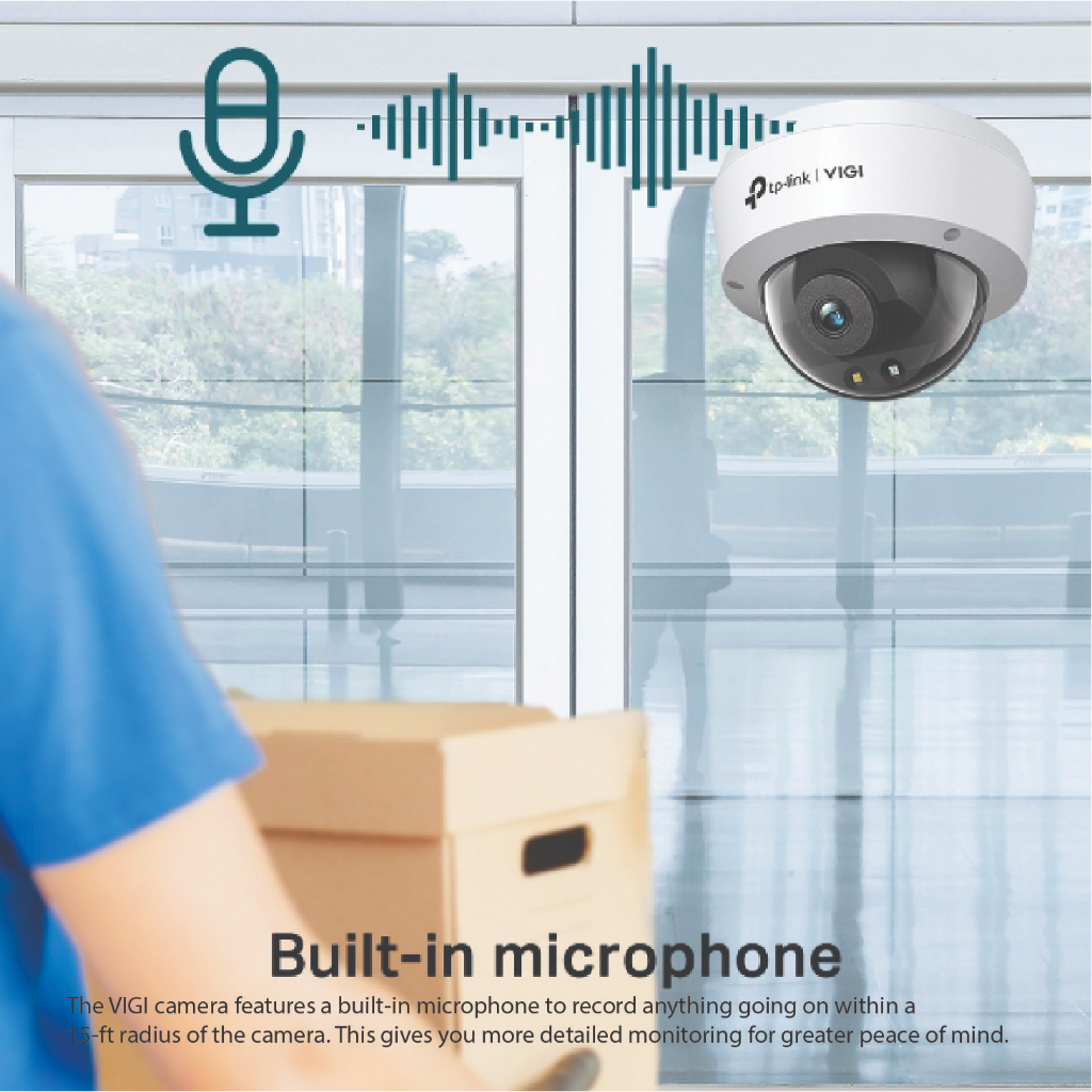 TP-LINK 4MP Full Color Network Camera Remote Monitoring VIGI App Web VIGI Security VIGI C240(2 ...