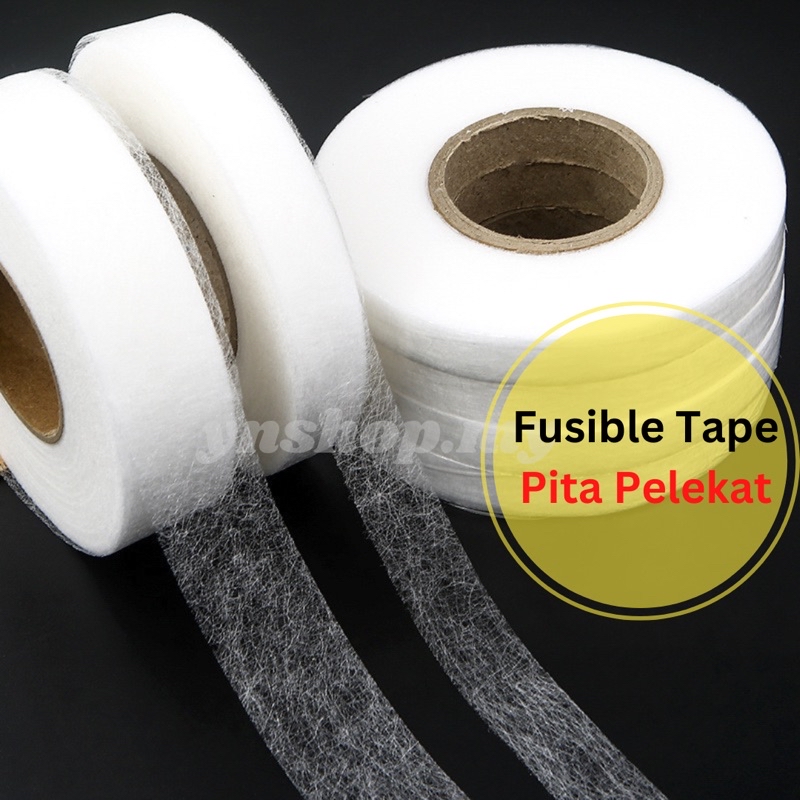 (Gulung) Fabric Adhesive Tape Fusible Tape Pita Pelekat Kain Pelekat ...