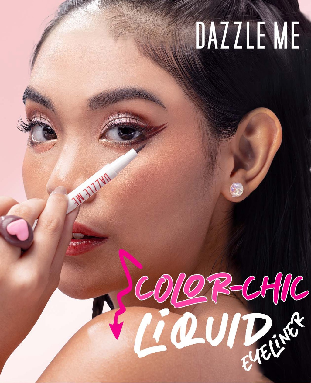 [LOCAL SHIPMENT] DAZZLE ME Color-Chic Liquid Eyeliner Colour Eyeliner ...