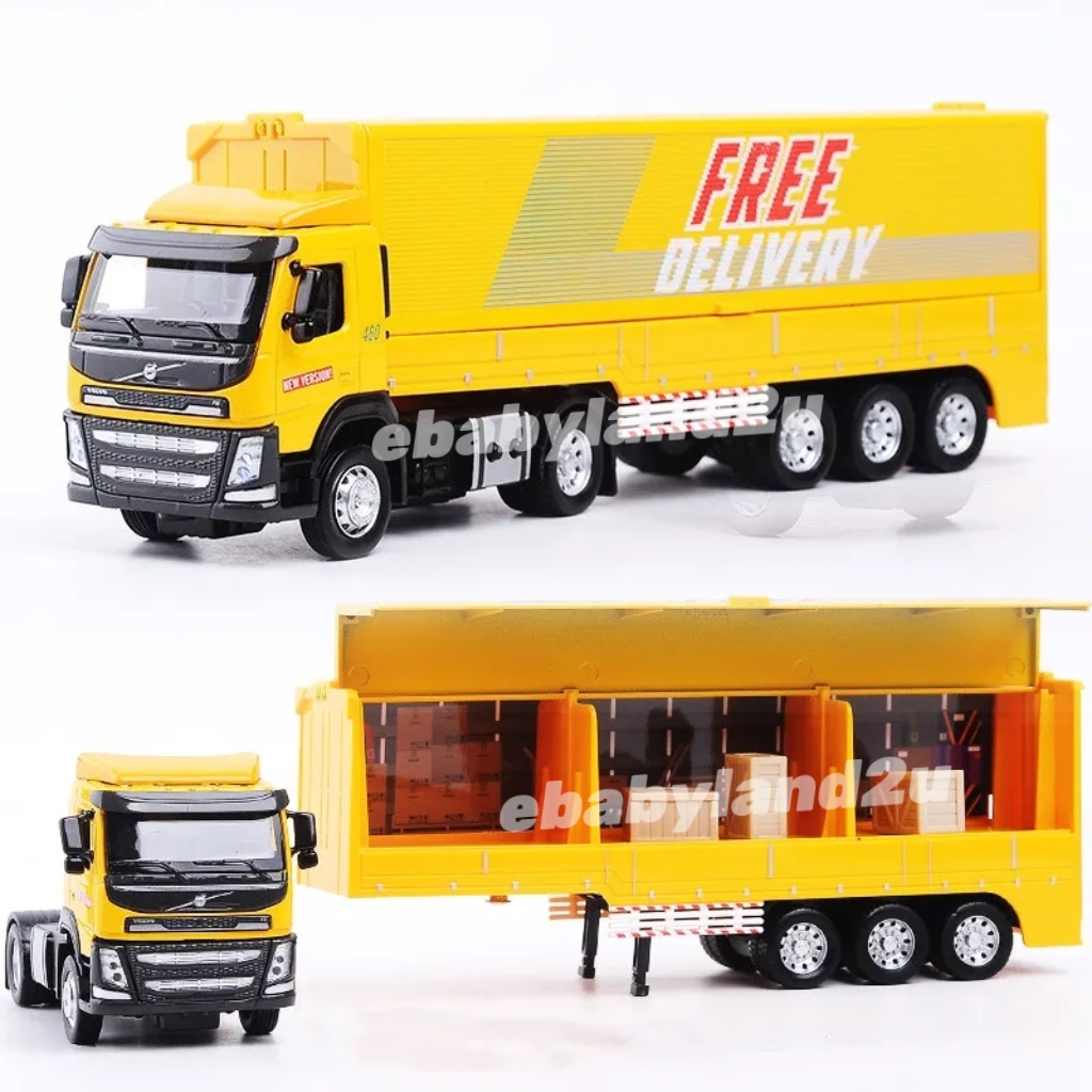 Die Cast Volvo Lorry Container 1:50 Scale Diecast Lorry Vehicle Models ...