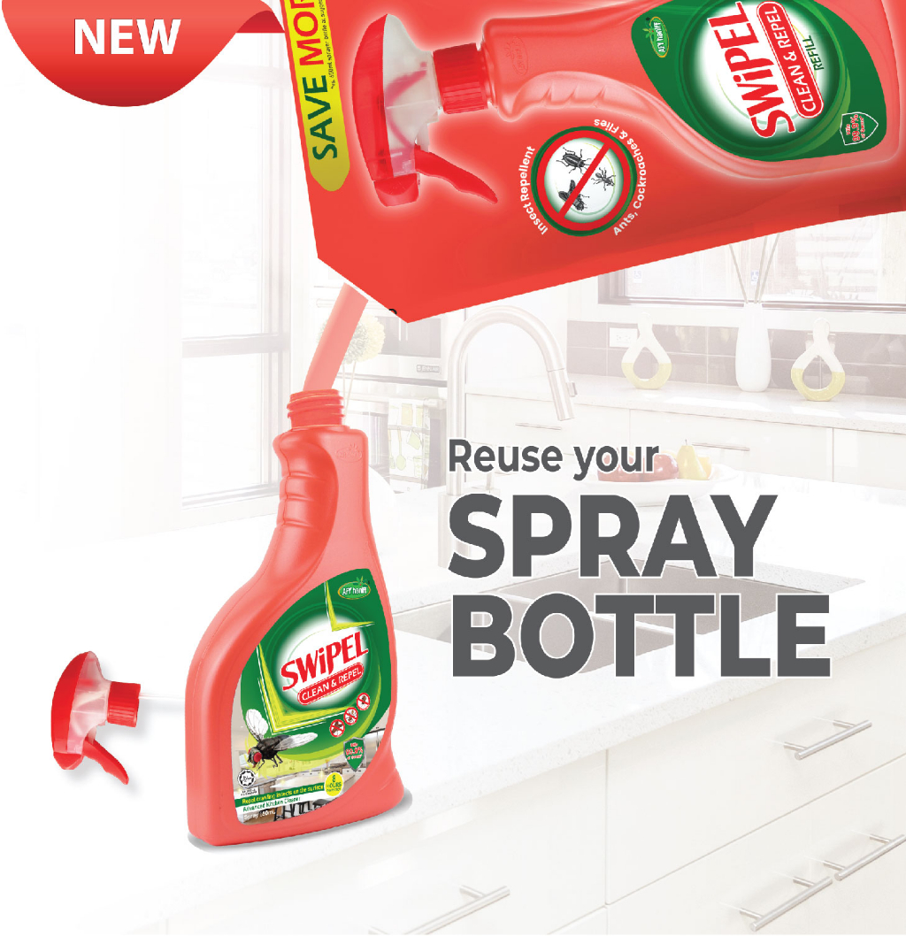 Afy Haniff SWiPEL® Kombo Serai Wangi Spray 650ml + Refill Pouch 500ml ...