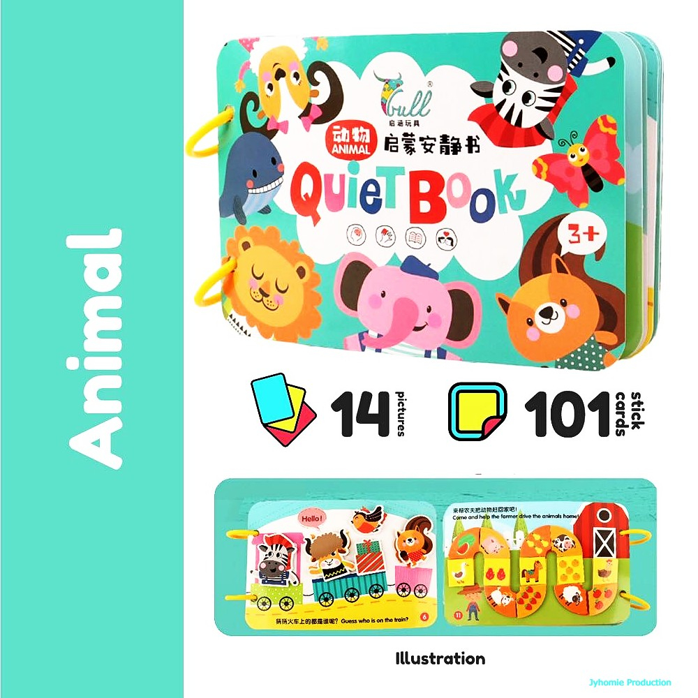 Sticker Book for Kids Sticker Book Reusable Montessori Learning ...