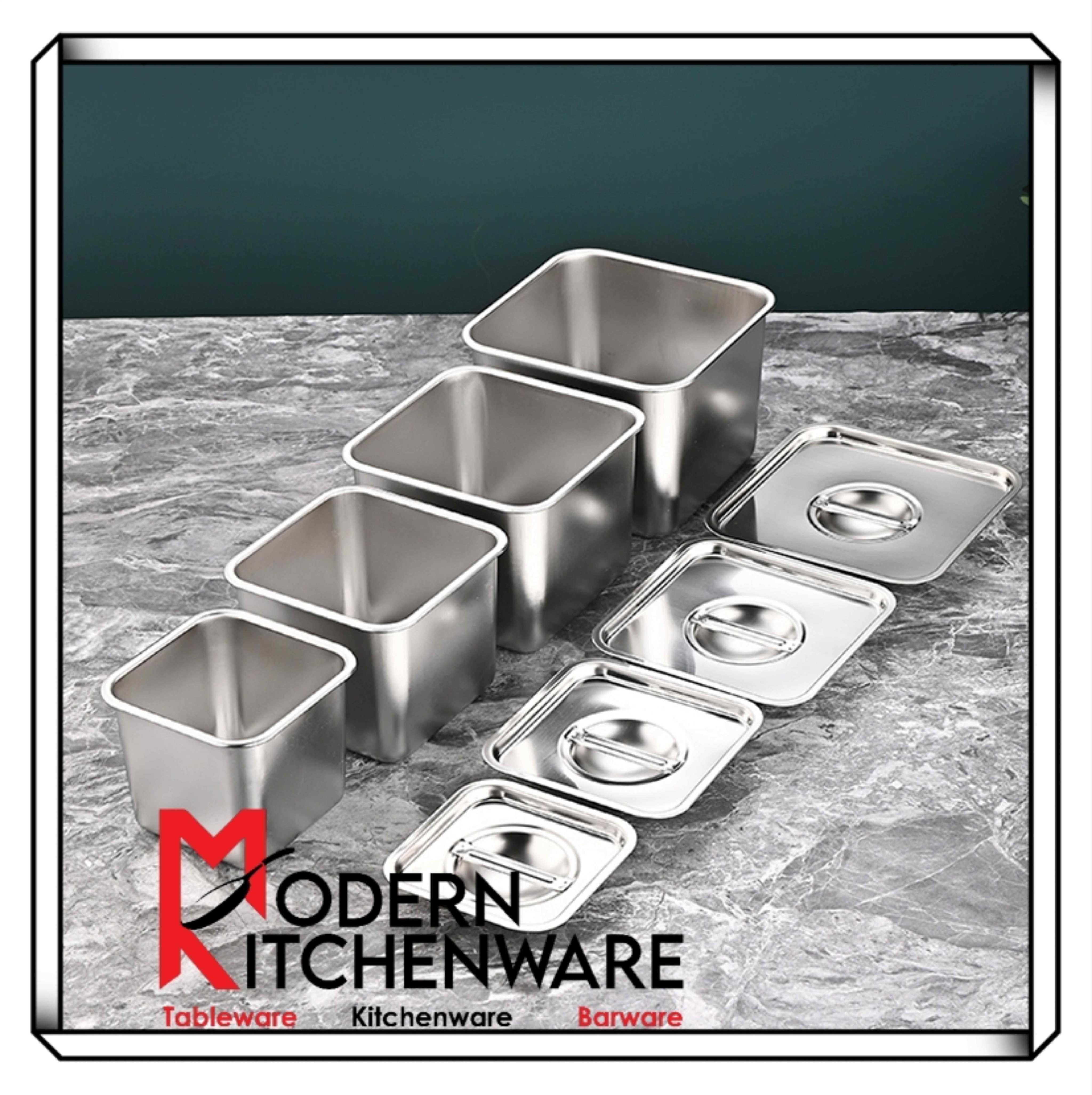 (MKitchenware) Stainless Steel Heavy Duty Food Container / Food Pan ...