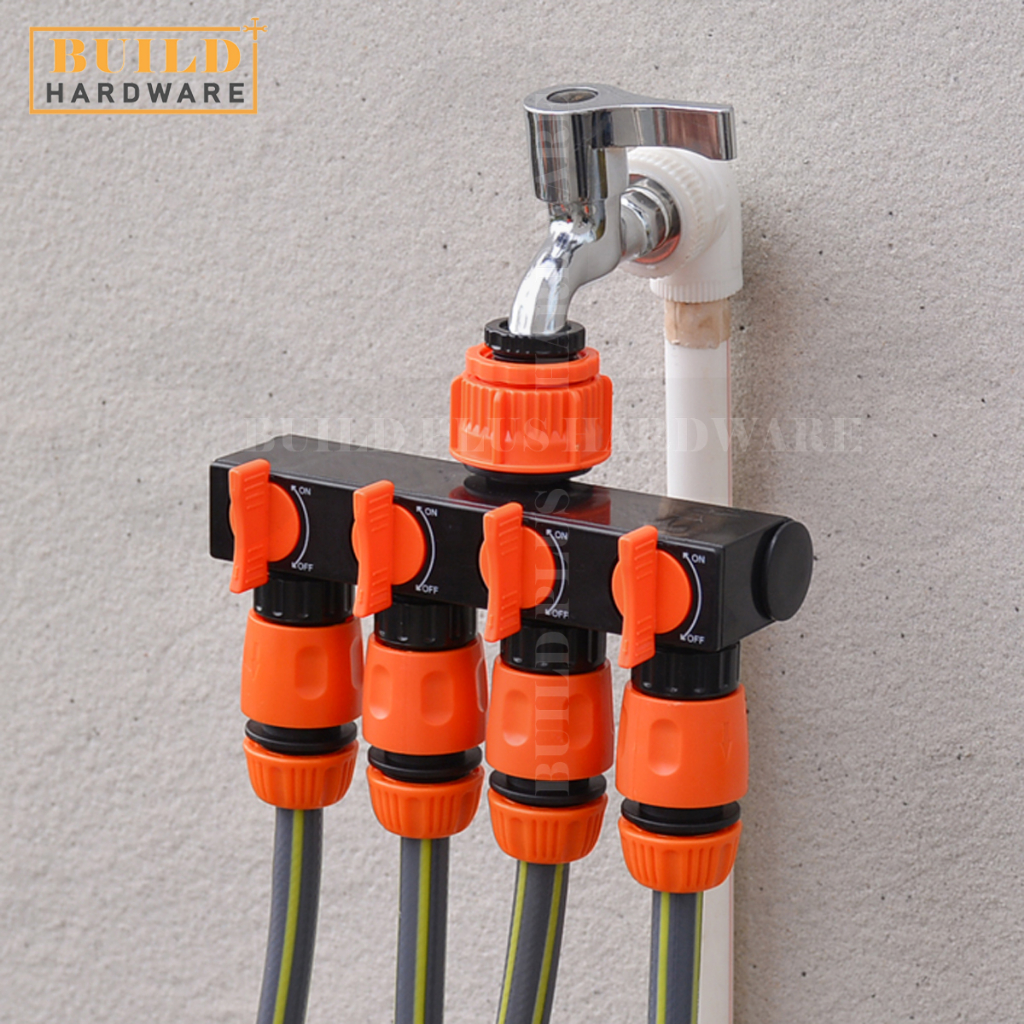 4 Ways Water Outlet Controller With Shut Off Valve Garden Tap Faucet ...