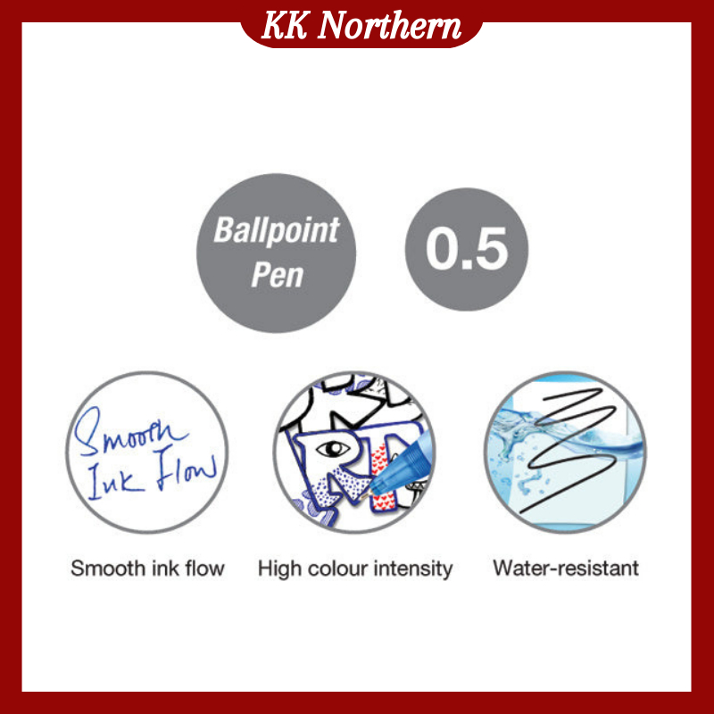 Faber-Castell Grip X Retractable Ball Pen X5/X7/X10 Pen Merah Biru ...