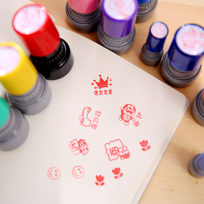 23mm Pre-ink Reward Stamp Chop / Cop Guru for Teacher For Students For ...