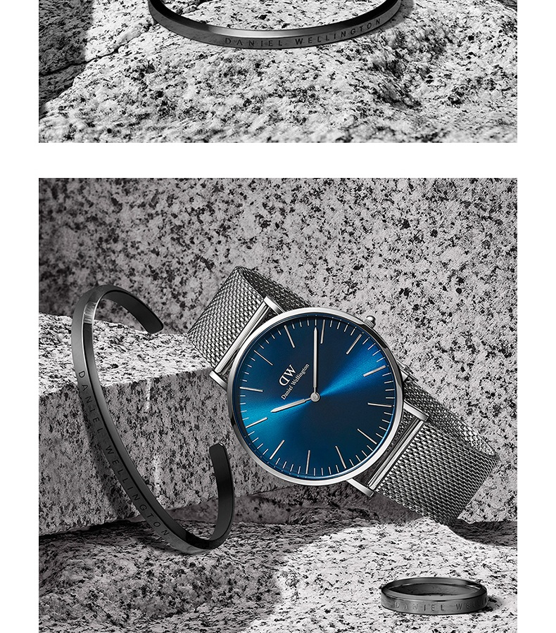 Daniel Wellington Classic Bracelet Black / Grey - Unisex Bracelet for ...