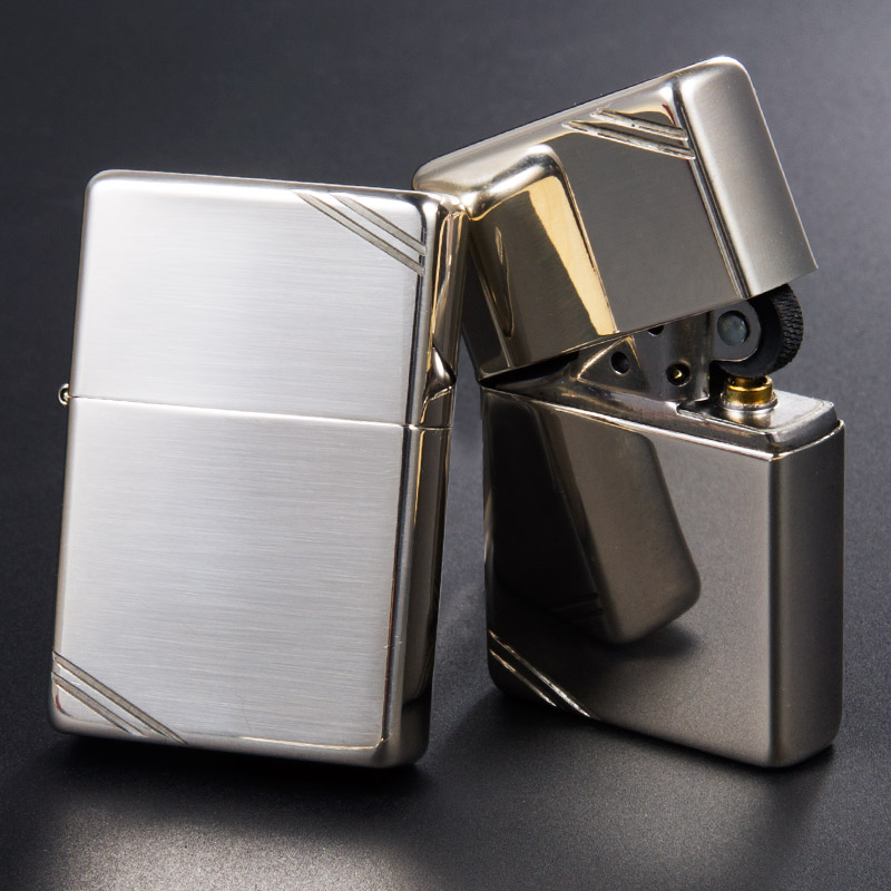 🇺🇸 Zippo 14 | Pure 925 Sterling Silver Vintage with Slashes | Rare Precious Metal Edition USA ...