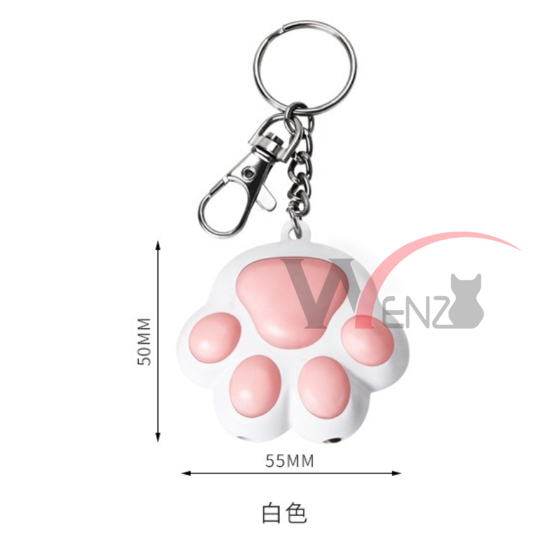 USB Rechargeable Fun Cat Claw Keychain Multi-function Detection Pet ...