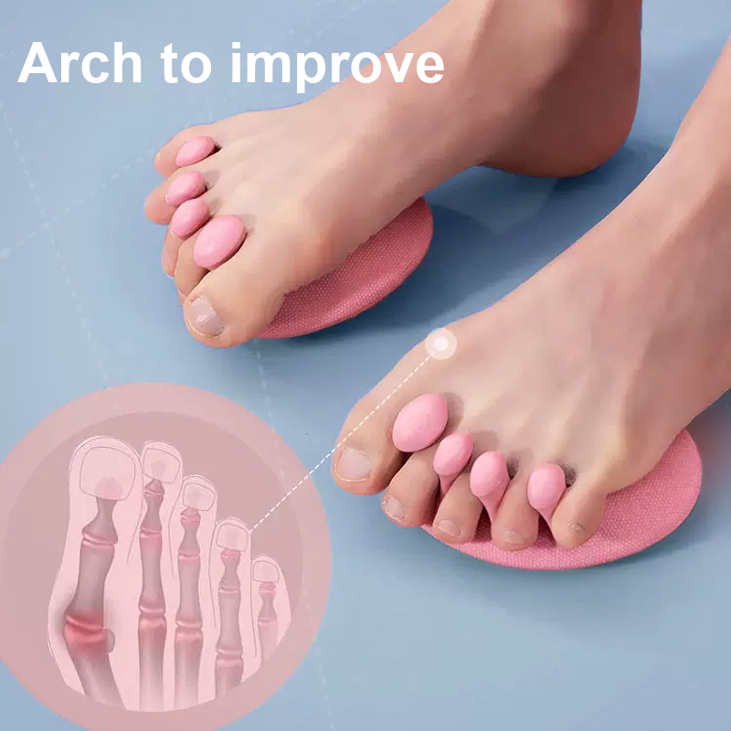 1 Pairs Yoga Fitness Toes Arch Trainer Thumb Valgus Corrector Thin Legs ...