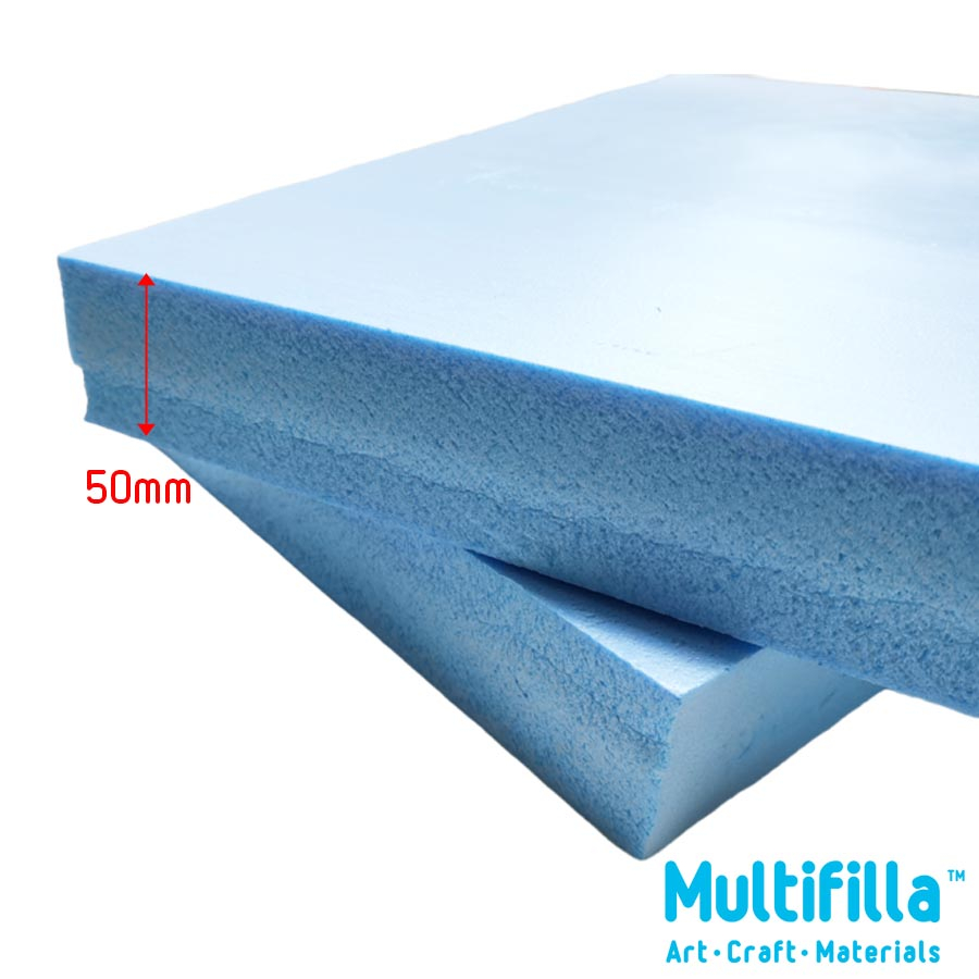 XPS Blue Foam 50mm (2pcs) - Square Edge - High Density Blue Foam ...