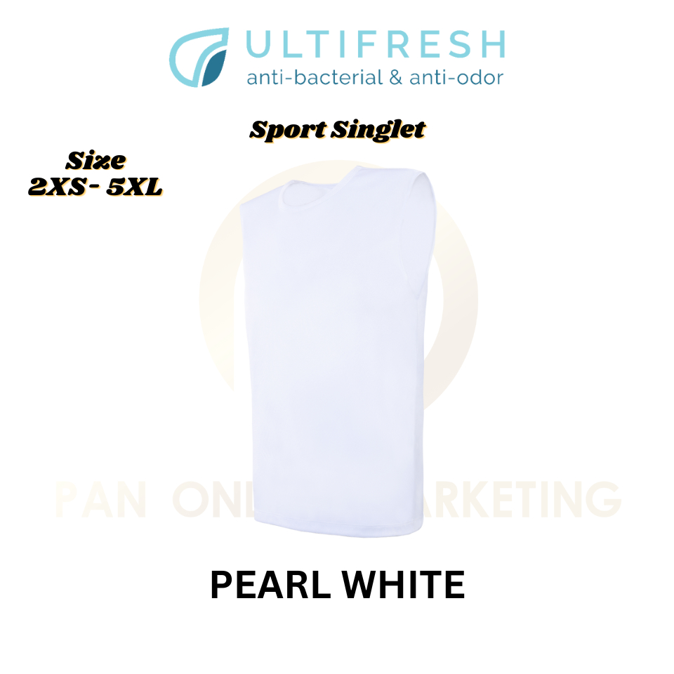 Fitness Sport Singlet Sleeveless Top Unisex Ultifresh UDF02 1.0 Baju ...