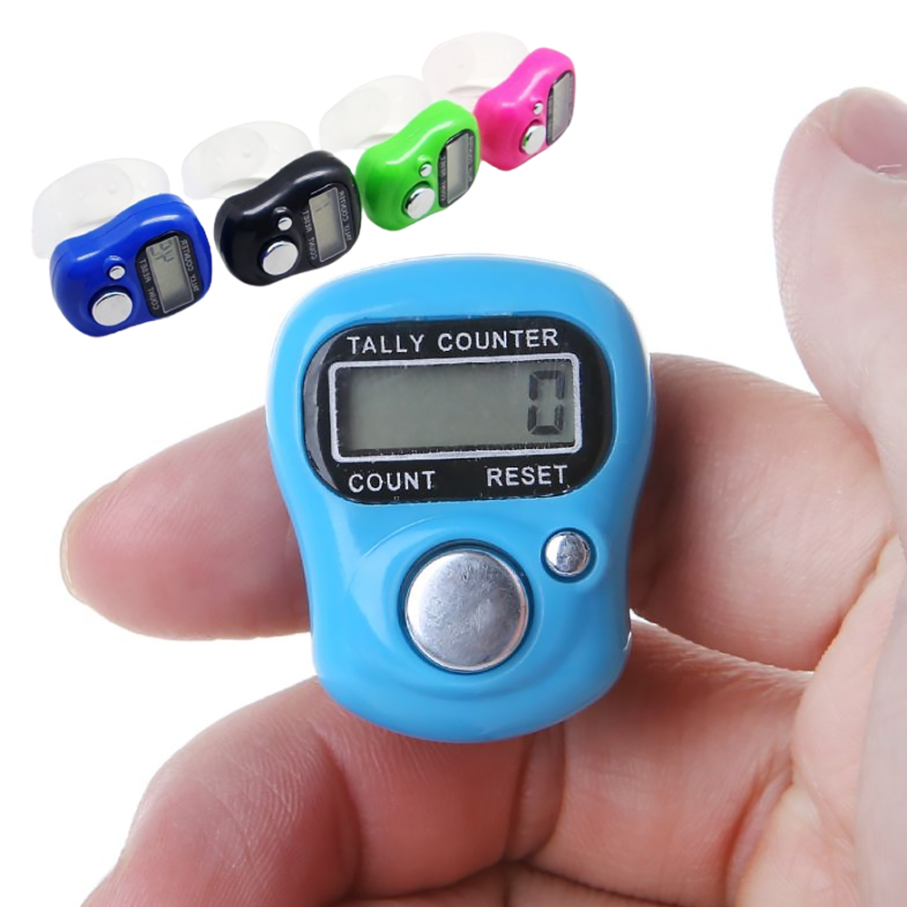𝗧𝗔𝗦𝗕𝗜𝗛 𝗗𝗜𝗚𝗜𝗧𝗔𝗟 LCD Finger Counter Random Color Mini Handheld Electronic ...