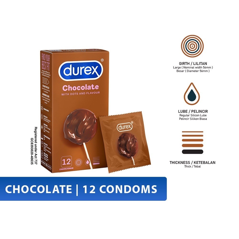 Durex Condom Range 12 pieces (Strawberry/Love/Together/Comfort XL/Extra Safe/Invisible ...