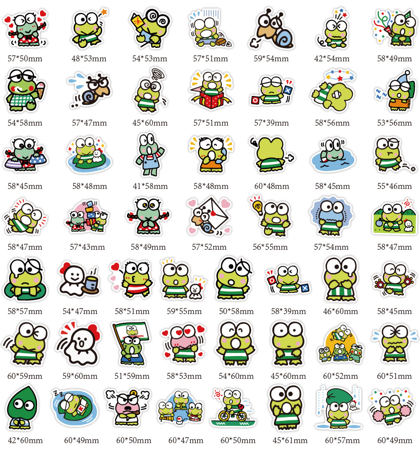 Cute Cartoon Sanrio Characters Die Cut Deco Stickers Pack DIY ...