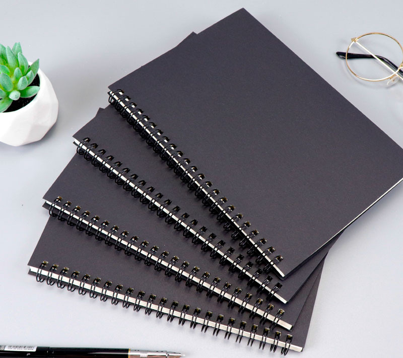 🇲🇾 Ready Stock Kraft/Black Cover Notebook A5 B5 100/120 Pages ...