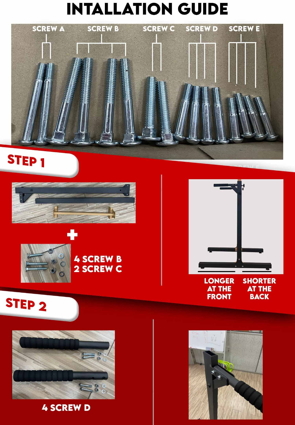 Vigor Fitness Power Tower Elite Chin Up Pull Up Bar / bar palang tarik ...