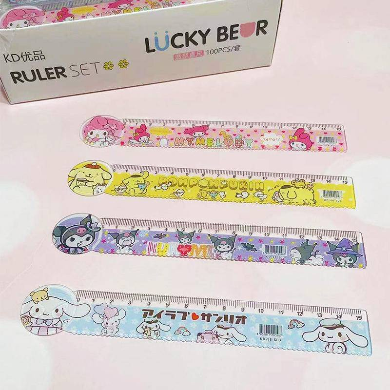 30cm Ruler Cute Folding Pembaris Cute Skala Lipat Cartoon Kartun ...