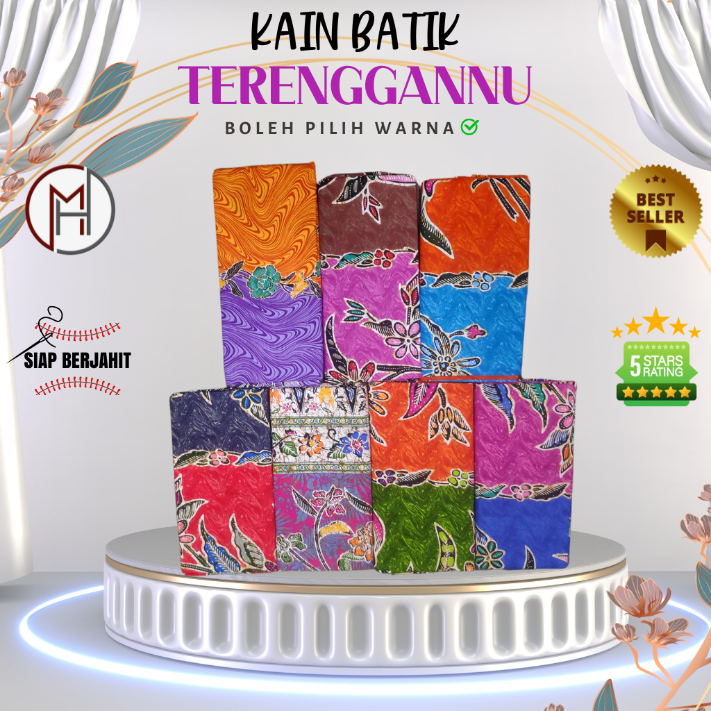 KAIN BATIK ASLI TERENGGANU BATIK SARUNG GANU ADA COP PADA KAIN(Boleh ...
