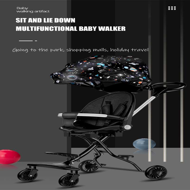 🤩IN STOCK🤩2 Way Foldable 4 Wheels Magic Stroller Two Way Easy Foldable ...