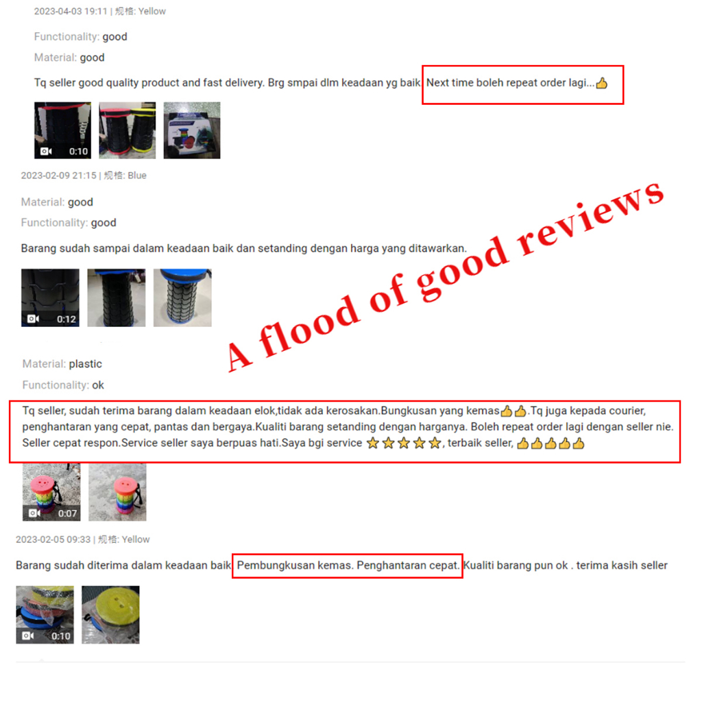 【M'sia Stock】Outdoor Retractable Kerusi Solat Telescopic Stool Portable ...