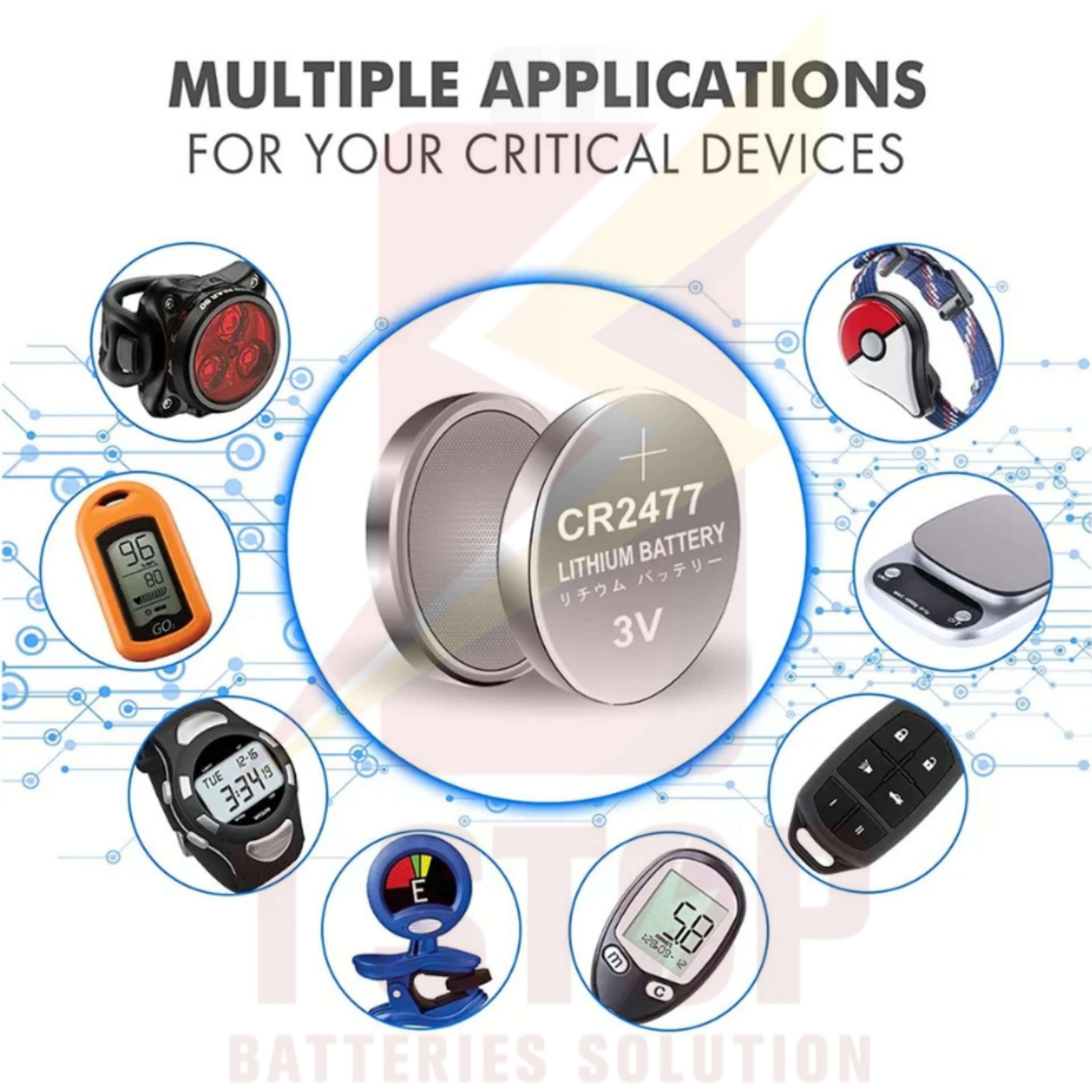 Lithium CR2477 3V Button Coin Cell batteries | Shopee Malaysia