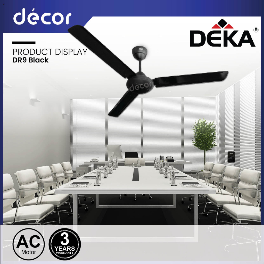 DEKA DR9 60" 3 Blades 5 Speed Control Electronics Regulator Ceiling Fan ...