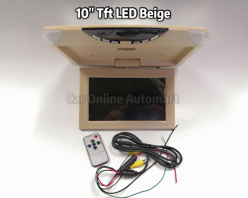 Ultra Slim12 INCH AV Roof Monitor HD LCD Car Flip Down Overhead Roof ...