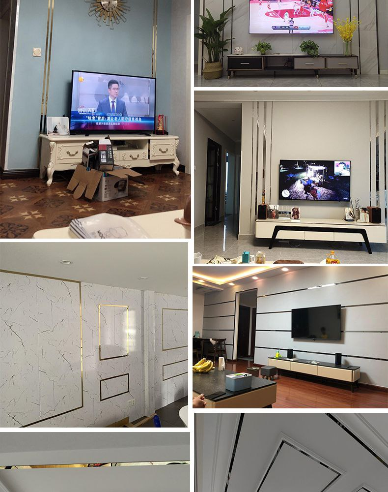 5 Meter Mirror Stainless Steel Decorative Strip for Background Wall ...