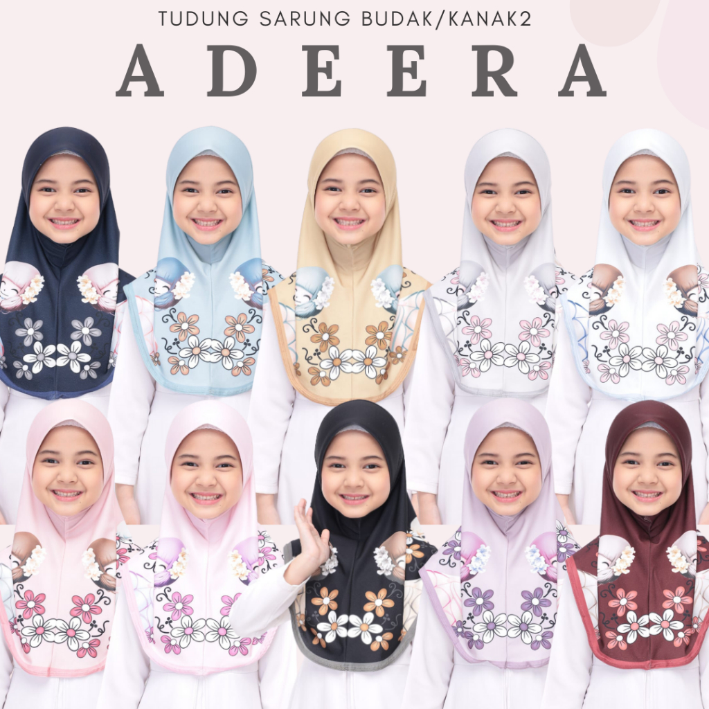 Tudung Sarung Budak / Tudung Kanak2 / Kid Hijabs / Tudung Corak ...