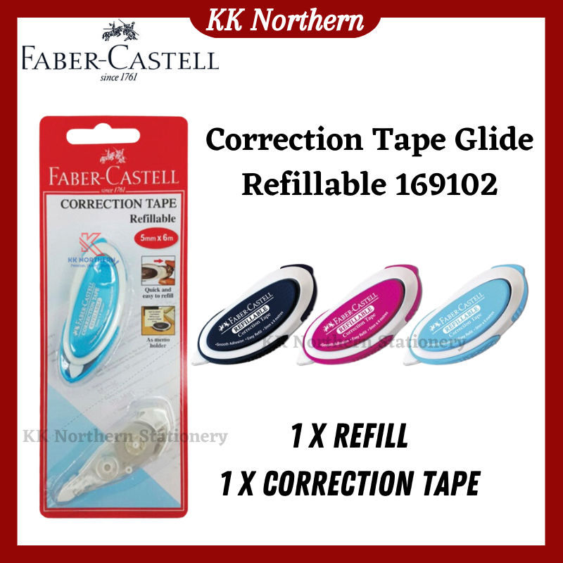 Faber-Castell Correction Tape Value Pack 1 Corrector + 6 Refills 169709 ...
