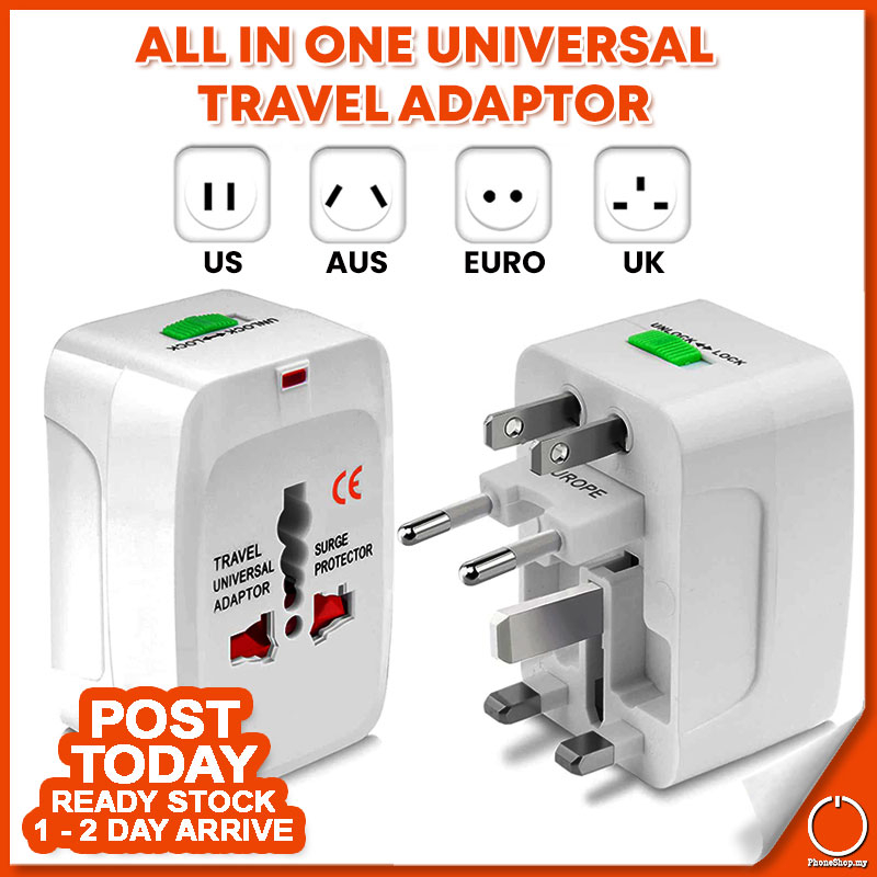 𝗠𝗨𝗟𝗧𝗜𝗙𝗨𝗡𝗖𝗧𝗜𝗢𝗡 All In One Universal International Plug Adapter Travel ...