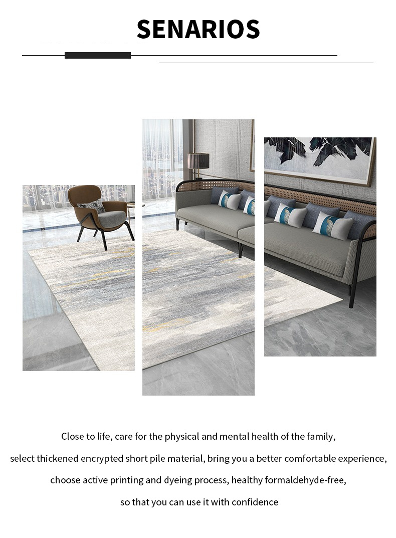 Carpet Living Room Modern Simple Decorative Carpet Antislip Design ...